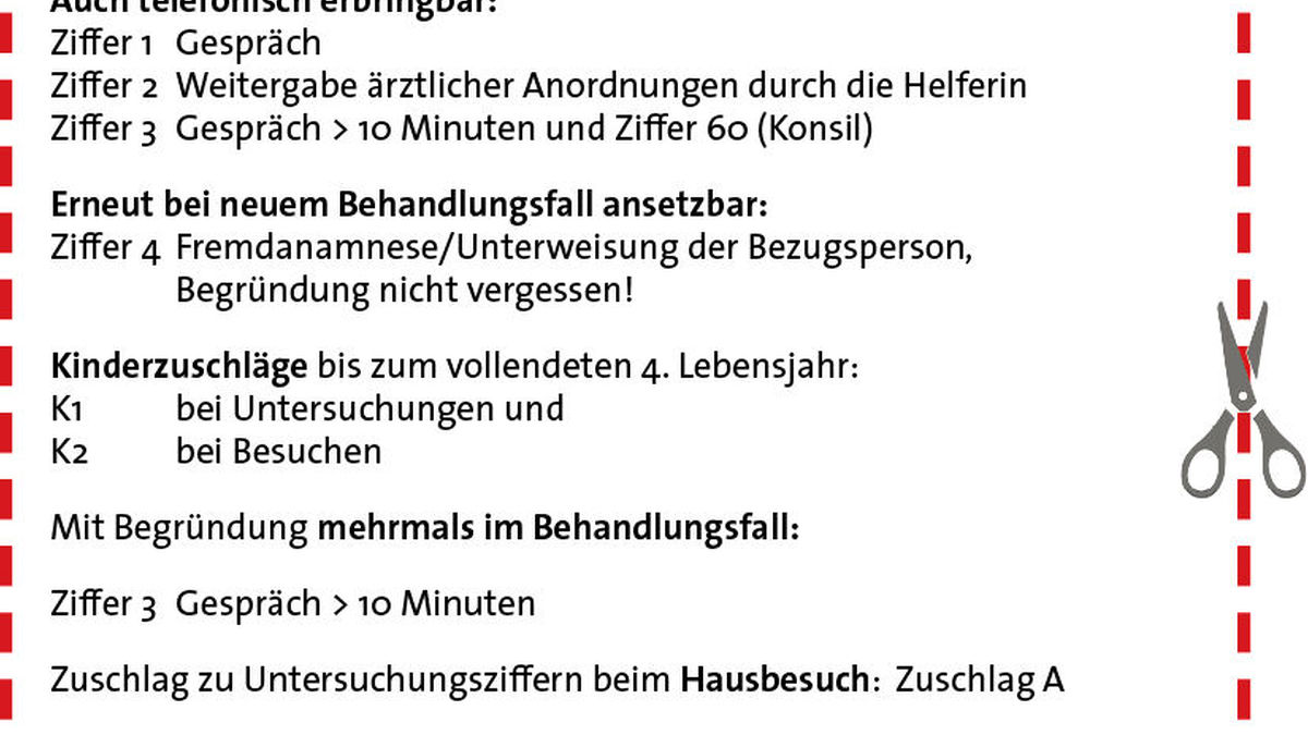 GOÄ-Tipps: Ansatz der Ziffer vergessen, Geld verschenkt